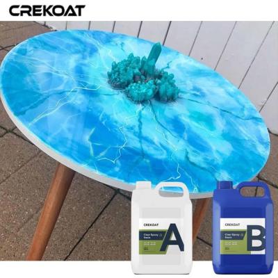 China High Transparency Vibrant Colors Liquid Casting Resin For River Tables And Countertops for sale