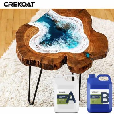 China Eco - Friendly Clear Epoxy Top Coat For Countertops River Tables Art for sale