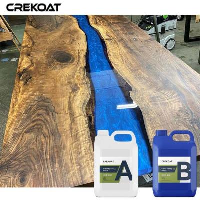 China Crystal Clear Coat Table Top Epoxy Preserves Live Edge Wood With Clarity for sale
