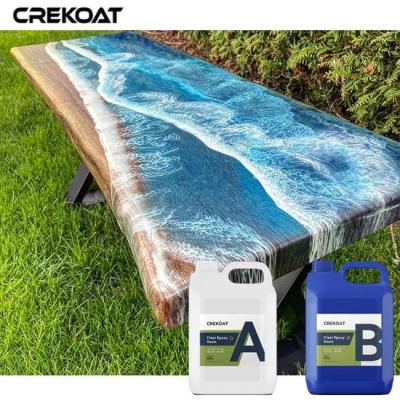 China Durable Protection Heat Resistant Clear Epoxy Elegant Glass Like Surface MSDS for sale
