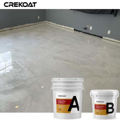 China Residential Metallic Epoxy Floor Coating White Effect Produce Marble Luster for sale