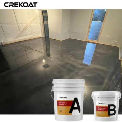 China High End Black Metallic Epoxy Floor Coating Anti Slip For Home for sale