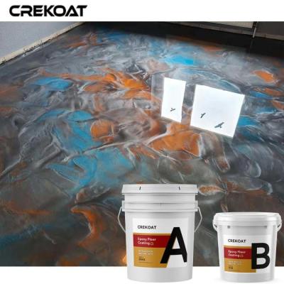 China Unique Metallic Epoxy Floor Coating Pearlescent Light Reflective for sale
