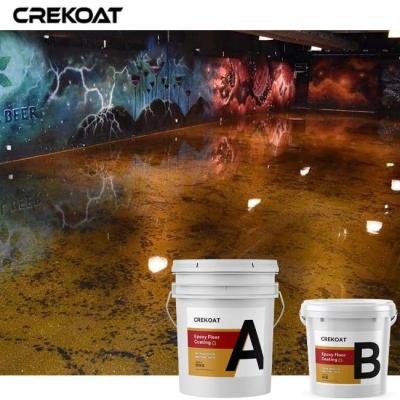 China Rock Solid Metallic Epoxy Resin Floor Coating For Nightclubs for sale