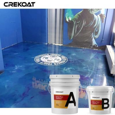 China New Concrete Metallic Epoxy Floor Coating For Kitchen Bedroom Bathroom for sale