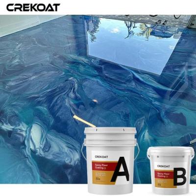 China Commercial Metallic Epoxy Floor Coating Withstand Heavy Vehicle Traffic for sale