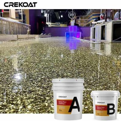 China Polished Concrete Metallic Epoxy Floor Coating Seamless High-Gloss Finish for sale