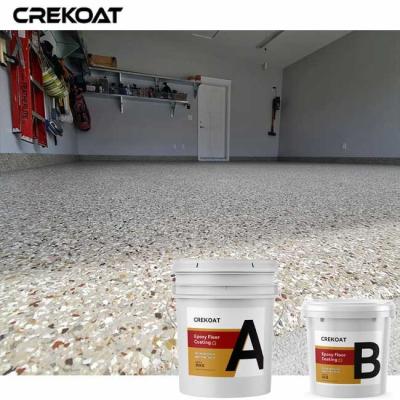 China Bulk Resilient Finish Epoxy Flake Floor Coating Customizable Thickness for sale