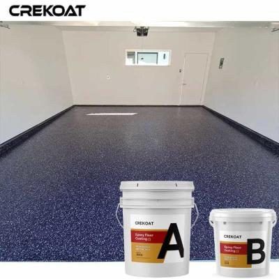 China Decorative Polyaspartic Flake Floor Blending Epoxy Resin With Color Chips for sale