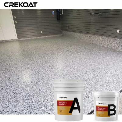 China Unique Craft Epoxy Flake Floor Coating For Garages Shops Homes for sale