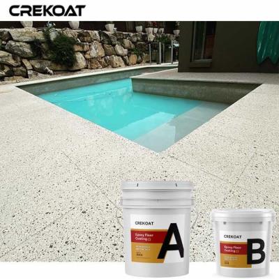 China Industrial Epoxy Flake Floor Coating High Gloss Water Resistant for sale