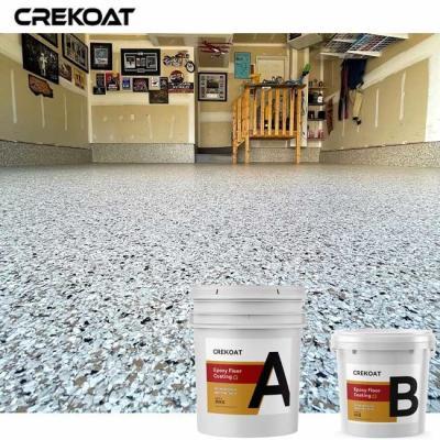 China Hygienic Epoxy Flake Floor Coating For Hospital Residential Garages Flooring for sale
