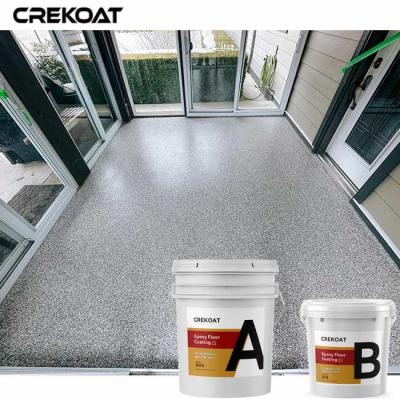 China Slip Resistance Epoxy Flake Floor Coating For Showrooms Garages for sale