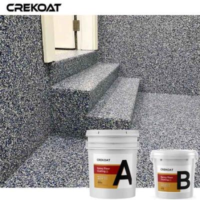 China Seismic Resilience Epoxy Flake Floor Coating Colors Retain Vibrancy Over Time Low VOC for sale