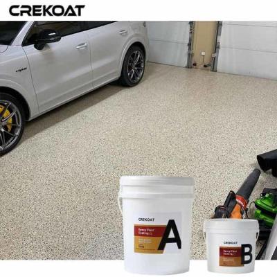 China Textured Surface Epoxy Flake Floor Coating Extensive Color And Design Customization for sale