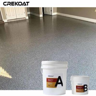 China Stunning Polyaspartic Floor Coating Customizable Flake Look With Vinyl Paint Chips for sale