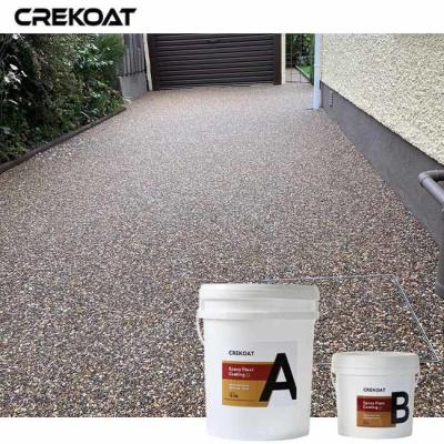 China Seamless Smooth Surface Pebble Stone Epoxy Providing A Safe Slip-Resistant Environment for sale