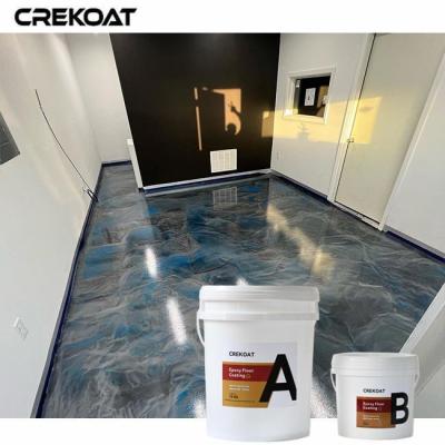 China Low VOC Metallic Epoxy Floor Coating Customizable Patterns And Designs for sale