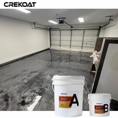 China High Gloss Metallic Epoxy Floor Coating Enhances Lighting In Space for sale