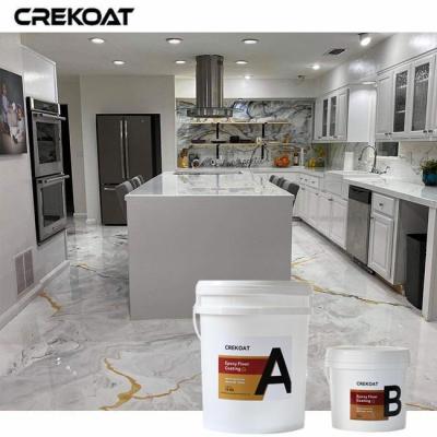 China Scratch-Resistant Metallic Epoxy Floor Coating Excellent Adhesion To Various Substrates for sale