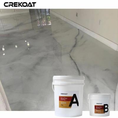 China Seamless Smooth Finish Metallic Epoxy Floor Coating Create Unique Marbled Effect for sale