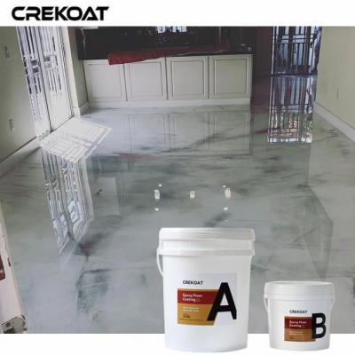 China Slip-Resistant Metallic Epoxy Floor Coating For Indoors And Outdoors for sale