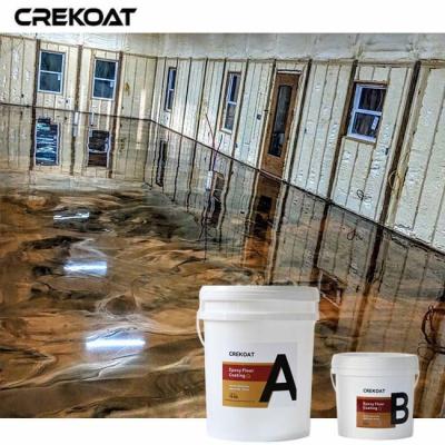 China Heat Resistant Properties Metallic Epoxy Floor Coating Anti-Microbial Surface for sale