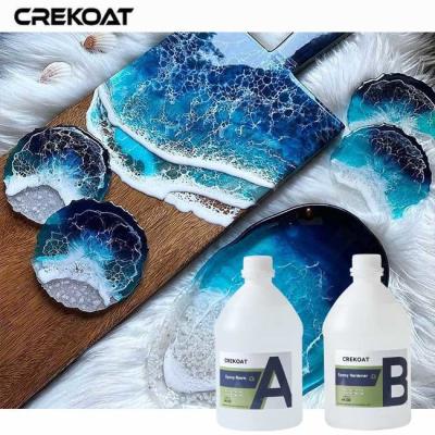 China 1/1 Clear Epoxy Resin Creates A Glossy High-End Aesthetic On Wood And Stone for sale