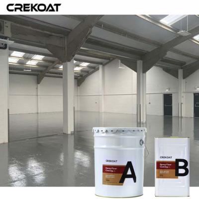 China Self Leveling Waterproof Epoxy Floor Coating with 5:1 Mix Ratio and 12 Months Shelf Life for sale