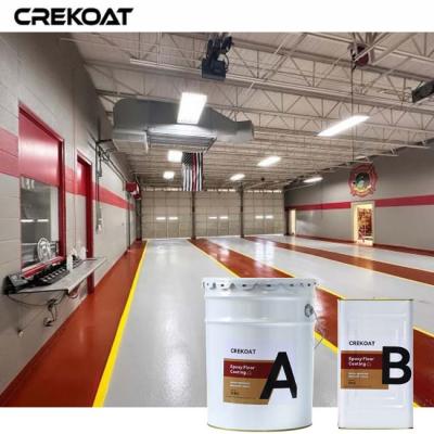 China Fast Cure Epoxy Floor Paint with 5:1 Mix Ratio and 20Kg/Bucket Packaging for Long Lasting 12 Months Shelf Life for sale