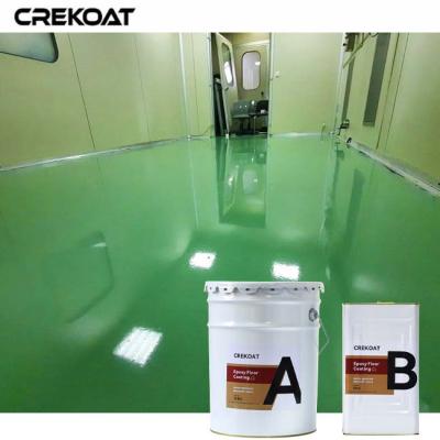 China Industrial Grade Solvent Free Epoxy Floor Coating with 5:1 Mix Ratio and 12 Months Shelf Life in 20Kg/Bucket for sale