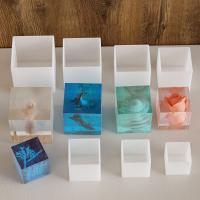 China Crystal dropper gel cube silicone mold, no polishing, DIY handmade jewelry, resin dried flower ornament model for sale