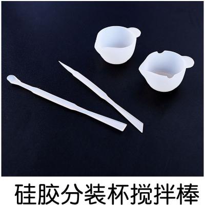 China Dropping mold, silicone dispensing cup, stirring rod with slot, dispensing cup without slot, stirring rod, silicone for sale
