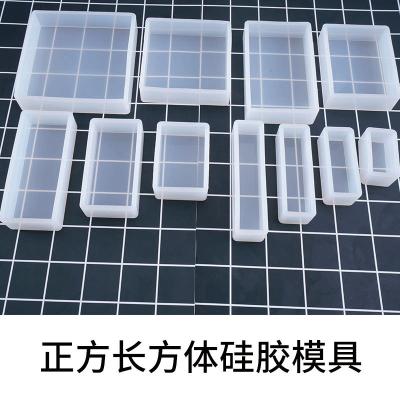 China DIY crystal dropper cube mold, silicone high mirror cube, handmade jewelry and ornaments for sale