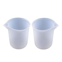 China Crystal Drip Gel Non Washable Silicone Measuring Cup DIY Handmade Tool with Scale 100ml/mL Glue Mixing Cup for sale