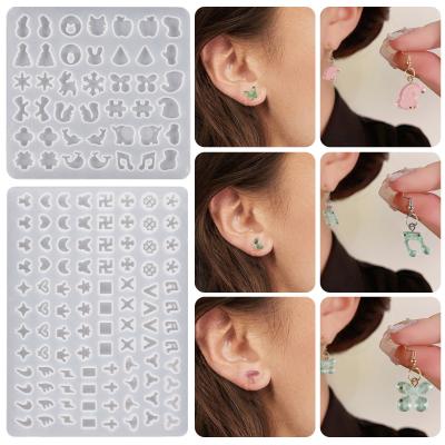 China DIY Mini Resin Dropping Mold Collection Multiple Earnail Bracelet Pendant Accessories Hanging Pendant Silicone Mold for sale