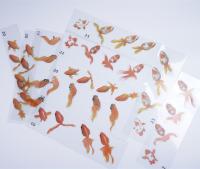 China 3D resin goldfish stickers, resin paintings, goldfish stickers, material stickers, crystal drip glue, goldfish paintings, resin paintings, wholesale for sale