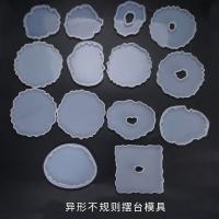 China DIY crystal dropper mold irregular wave coaster table mold decorative silicone mold for sale