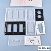 China DIY crystal dropper mold, self-made creative switch seat panel, silicone mold, spot wholesale for sale