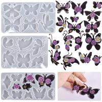 China DIY Crystal Dropping Glue Full Version Butterfly Pendant Grinding Tool Butterfly Keychain Hanging Pendant Hanging Silicone Mold for sale