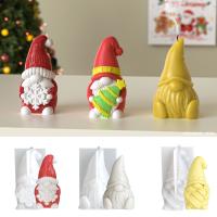 China DIY Aromatherapy Gypsum Santa Claus Embracing Snowflakes, Embracing Christmas Trees, Faceless Elderly Candles, Silicone Mold for sale