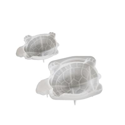 China DIY Dropping Glue 3D Stereoscopic Turtle Size Silicone Mold Aromatherapy Gypsum Candle Pendant Turtle Mold for sale