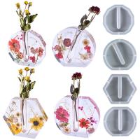 China DIY Crystal Dropping Resin Mold Irregular Test Tube Vase Water Culture Plant Silicone Mold for sale
