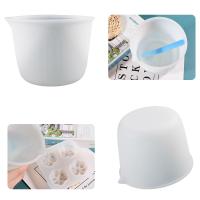 China DIY crystal dropper resin mold 1000ml with graduated silicone measuring cup baking cup for sale