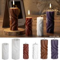 China DIY Crystal Dropping Gel Water Wave Wave Pattern Silicone Mold Cylinder Irregular Aromatherapy Candle Gypsum Grinding Machine for sale