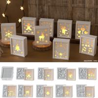 China DIY gypsum cement Christmas snowflakes reindeer Christmas tree angel hollow Easter egg lamp silhouette silicone mold for sale