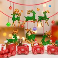 China DIY Crystal Dropping Mold Christmas Series Christmas Deer Keychain New Year Listing Silicone Mold for sale
