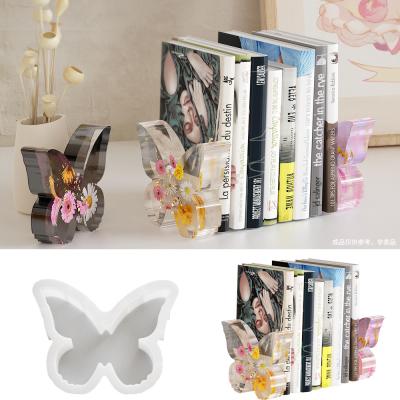 China DIY Drip Glue Mold Large Butterfly Stereoscopic Book Stand Aromatherapy Gypsum Candle Silicone Mold for sale