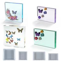China DIY crystal dropper mold, rectangular square photo frame, table, dried flower specimen, silicone mold for sale