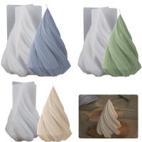 China DIY Cone Candle Pendant Resin Gypsum Spiral Cone Jewelry Pendant Table Dropping Silicone Mold for sale